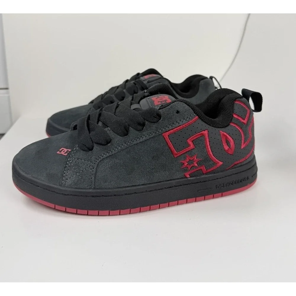 DC | Shoes | Mens Dc Court Graffik Skate Shoe Casual Low Top Greyred ...